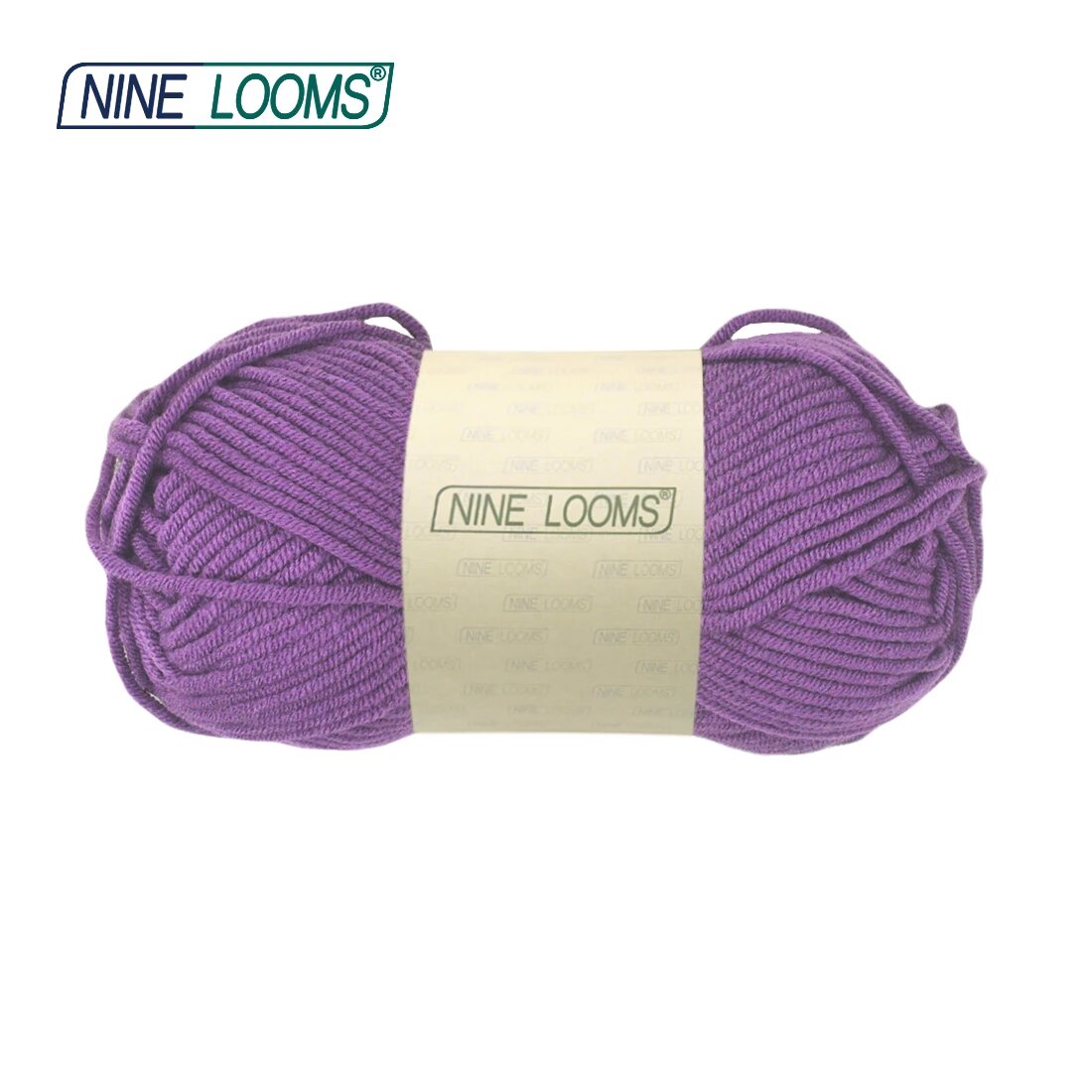 NINE LOOMS пряжа акриловая, цвет 66 Amethyst, 50г