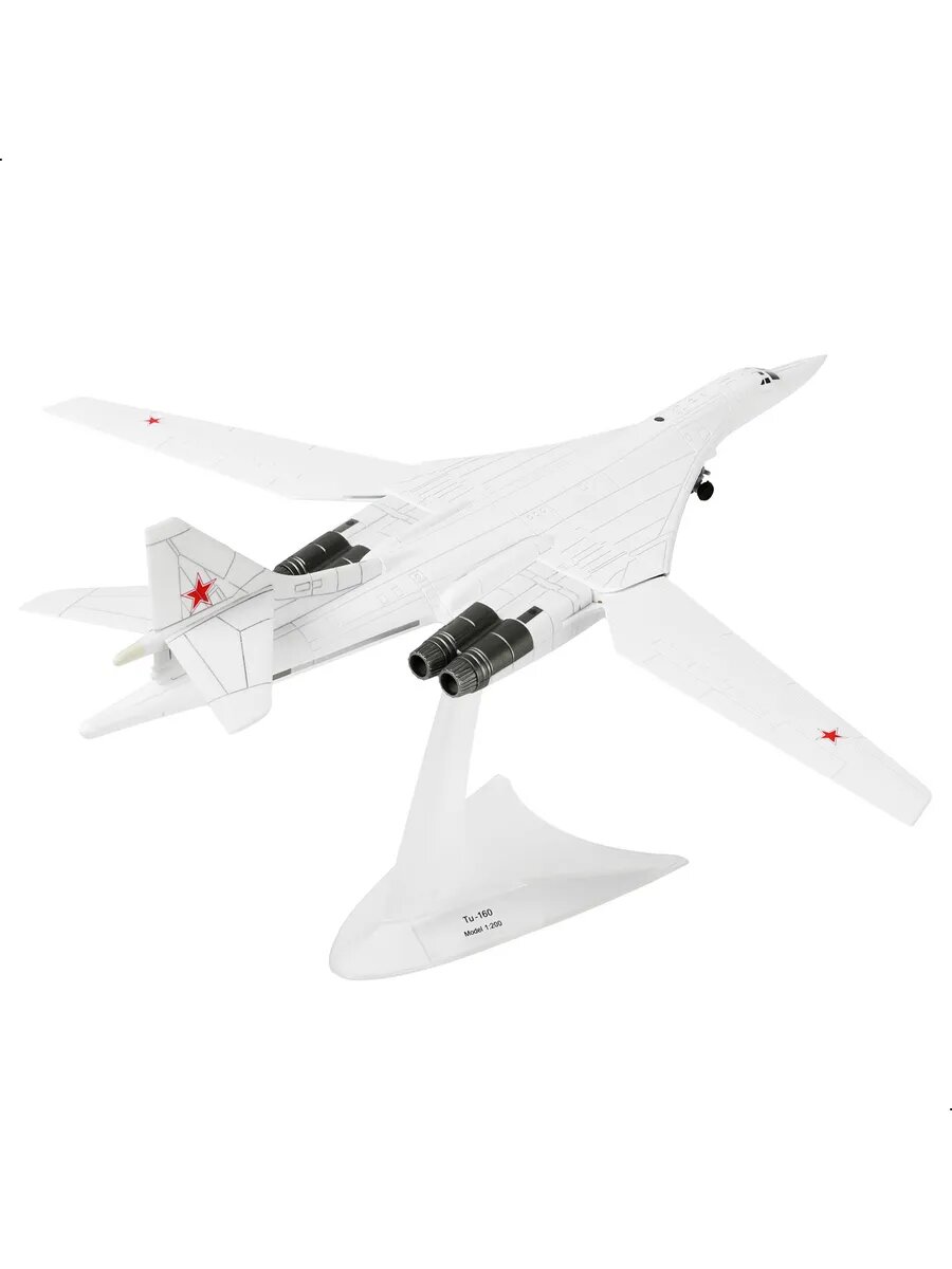 Модель самолета Ту-160 Белый лебедь 1:200 бомбардировщик