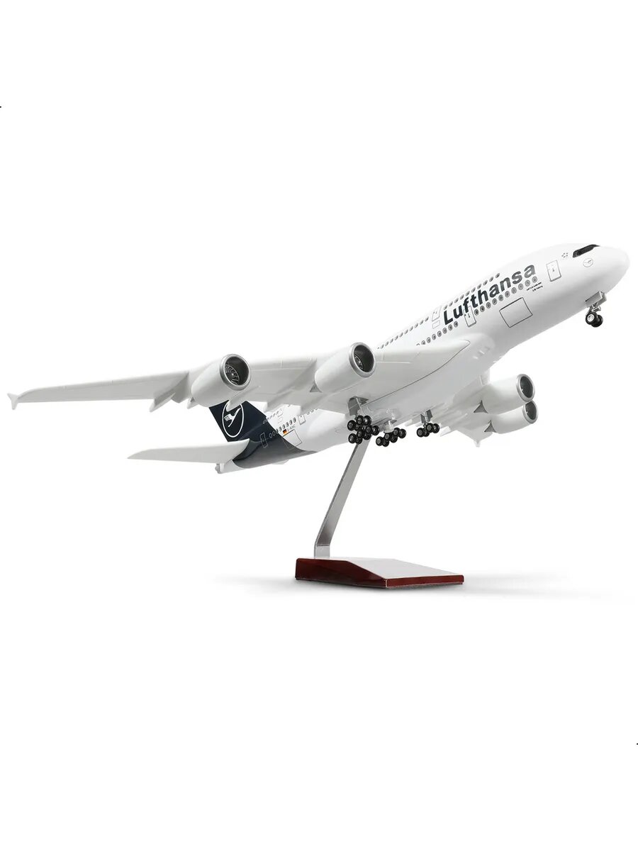 Модель самолёта А380 Германия 1/160 с подставкой
