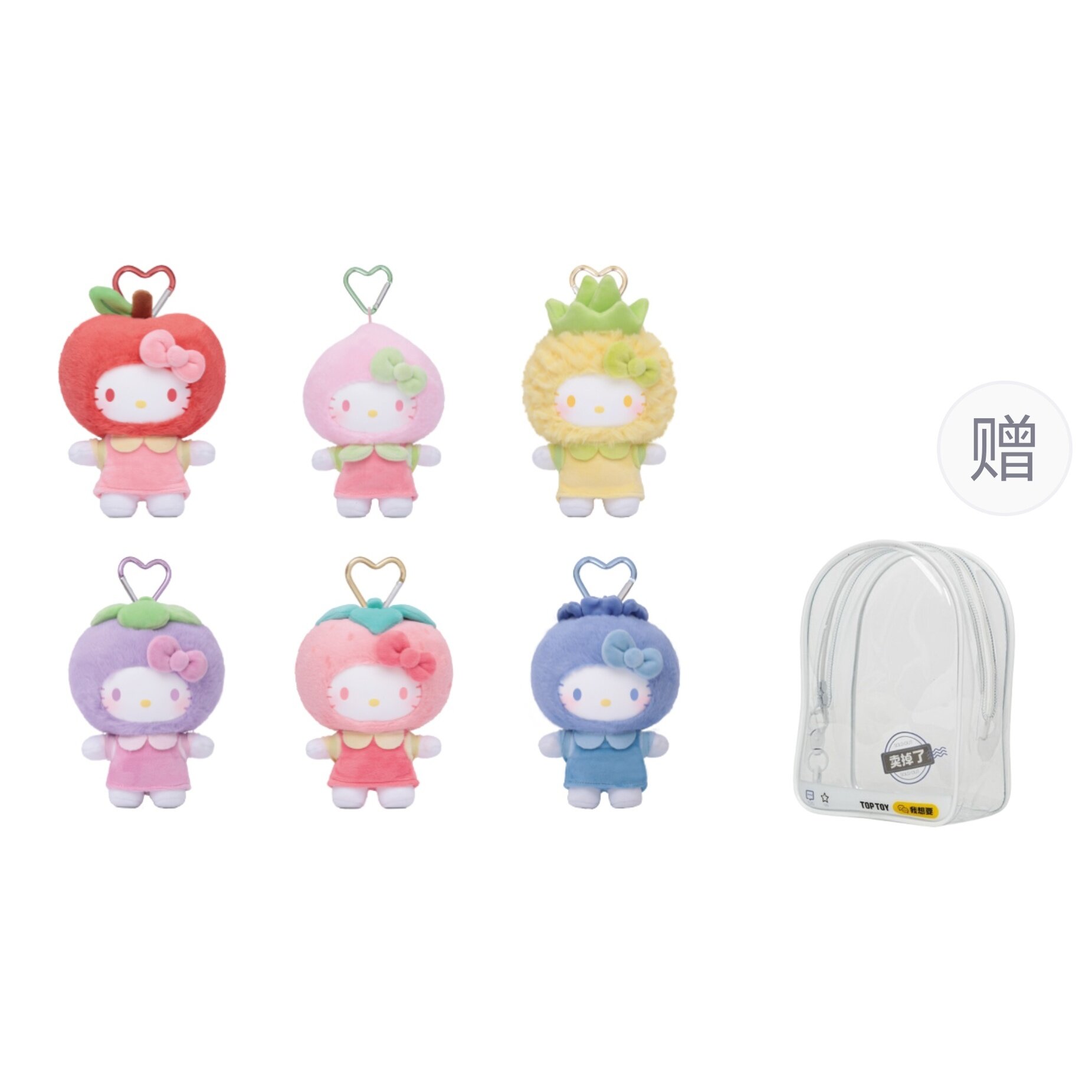 TOP TOY X Sanrio Hello Kitty Fruity PARADISE Коллекция Слепые коробки 1 Слепой бокс Целая коробка 6 шт