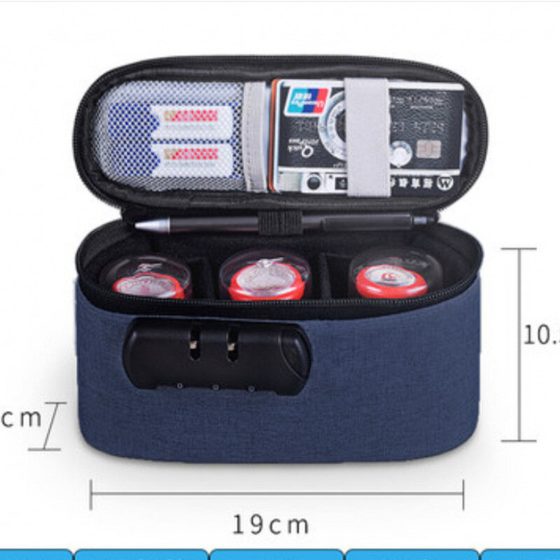 Сумка для хранения документов, сумка для штампов, сумка для печатей U-образной формы, сумка для официальных печатей и документов, сумка для хранения документов, коробка с защитой паролем, финансовый органайзер.