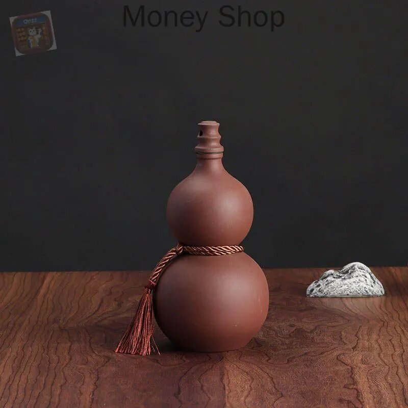 Тыквенная бутылка B для вина, 0.5 л, керамика, фуксия, 1 шт. Китай