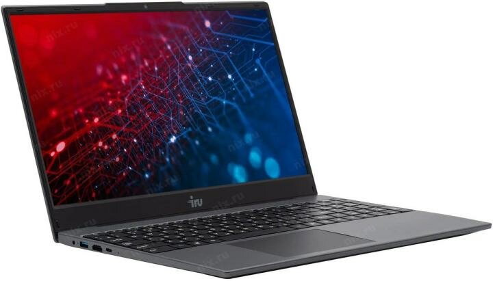 Ноутбук IRU Tactio 15PHR Ryzen 7 5825U 16Gb SSD512Gb AMD Radeon Graphics 15.6" IPS FHD (1920x1080) FreeDOS black WiFi B