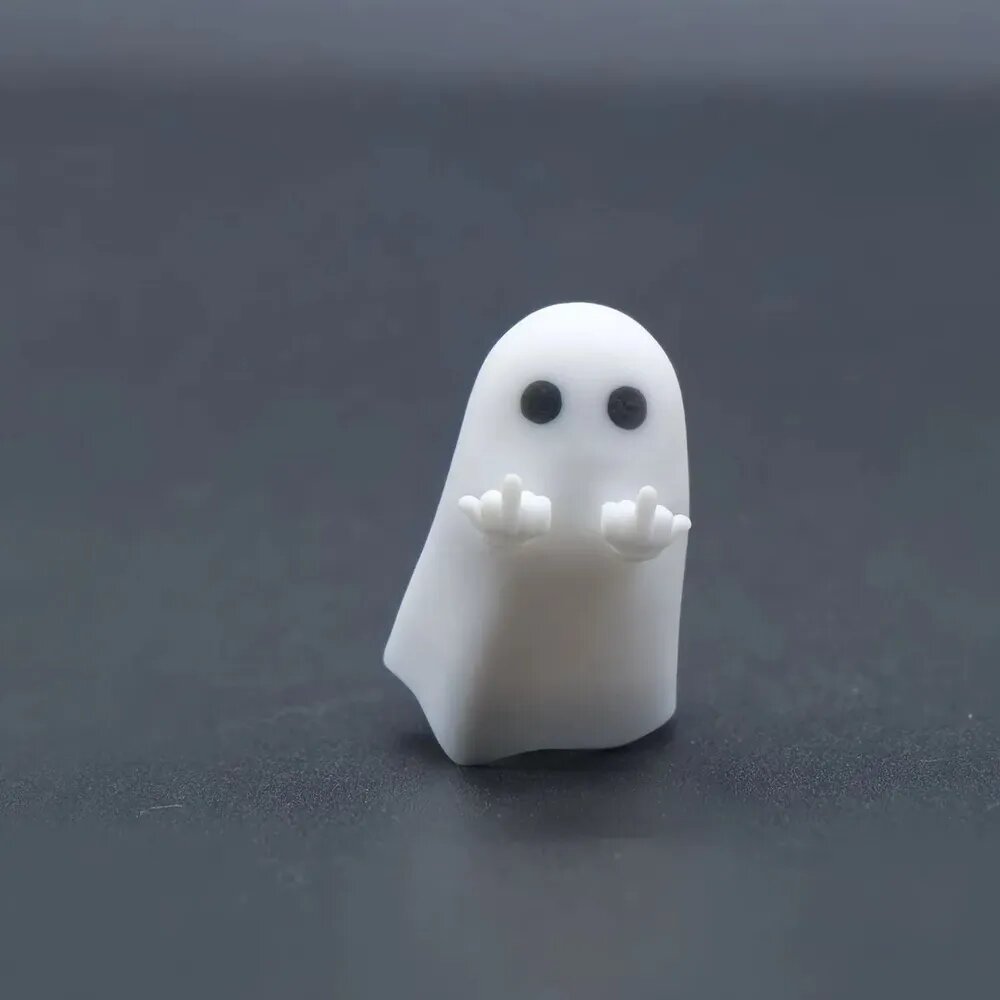 Кейкапы для механической клавиатуры Колпачки Ghost череп, смола, ручная работа, SA профиль, для MX Switch