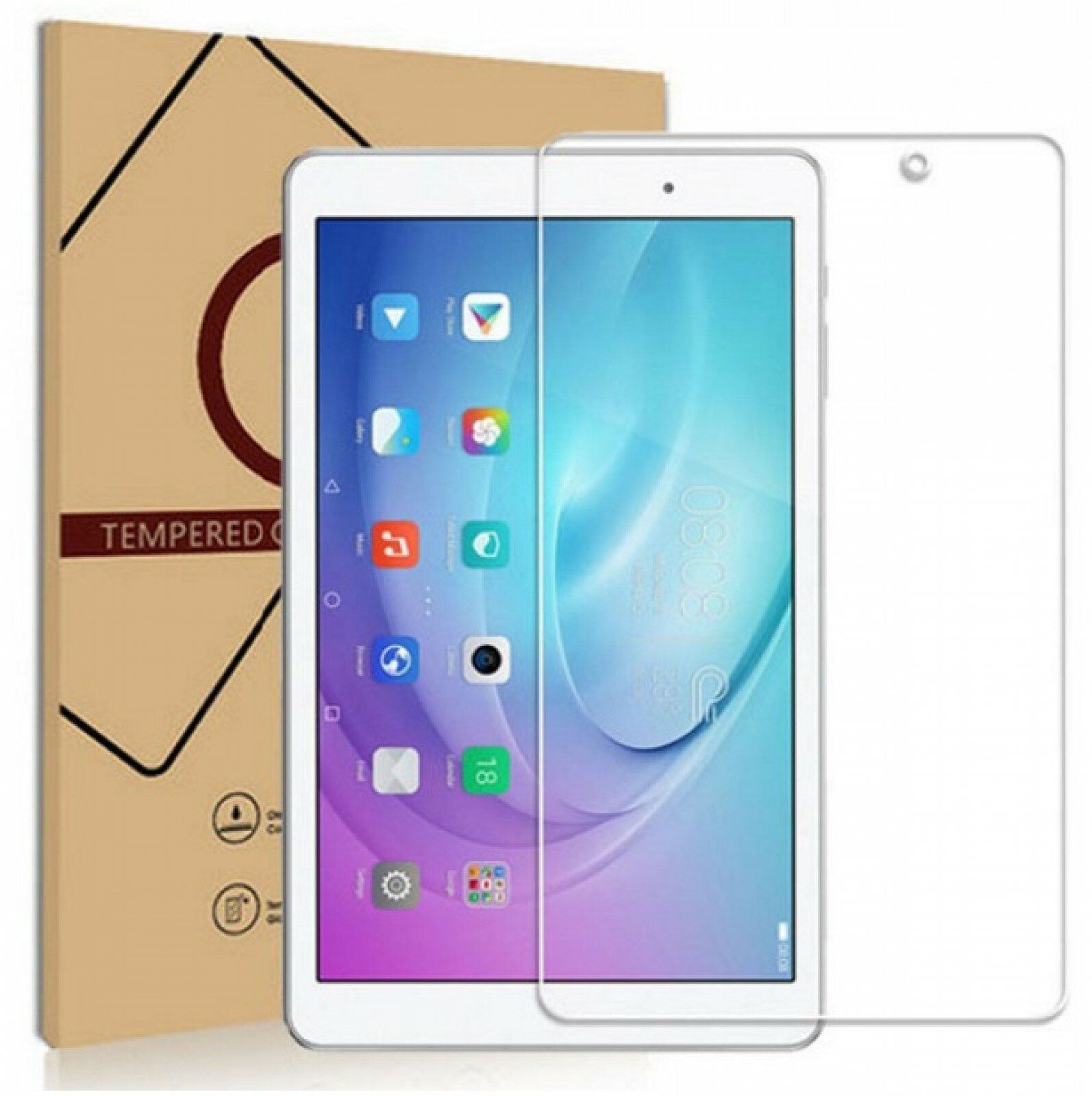 Защитное противоударное стекло MyPads для Huawei MediaPad T2 10.0 Pro с олеофобным покрытием