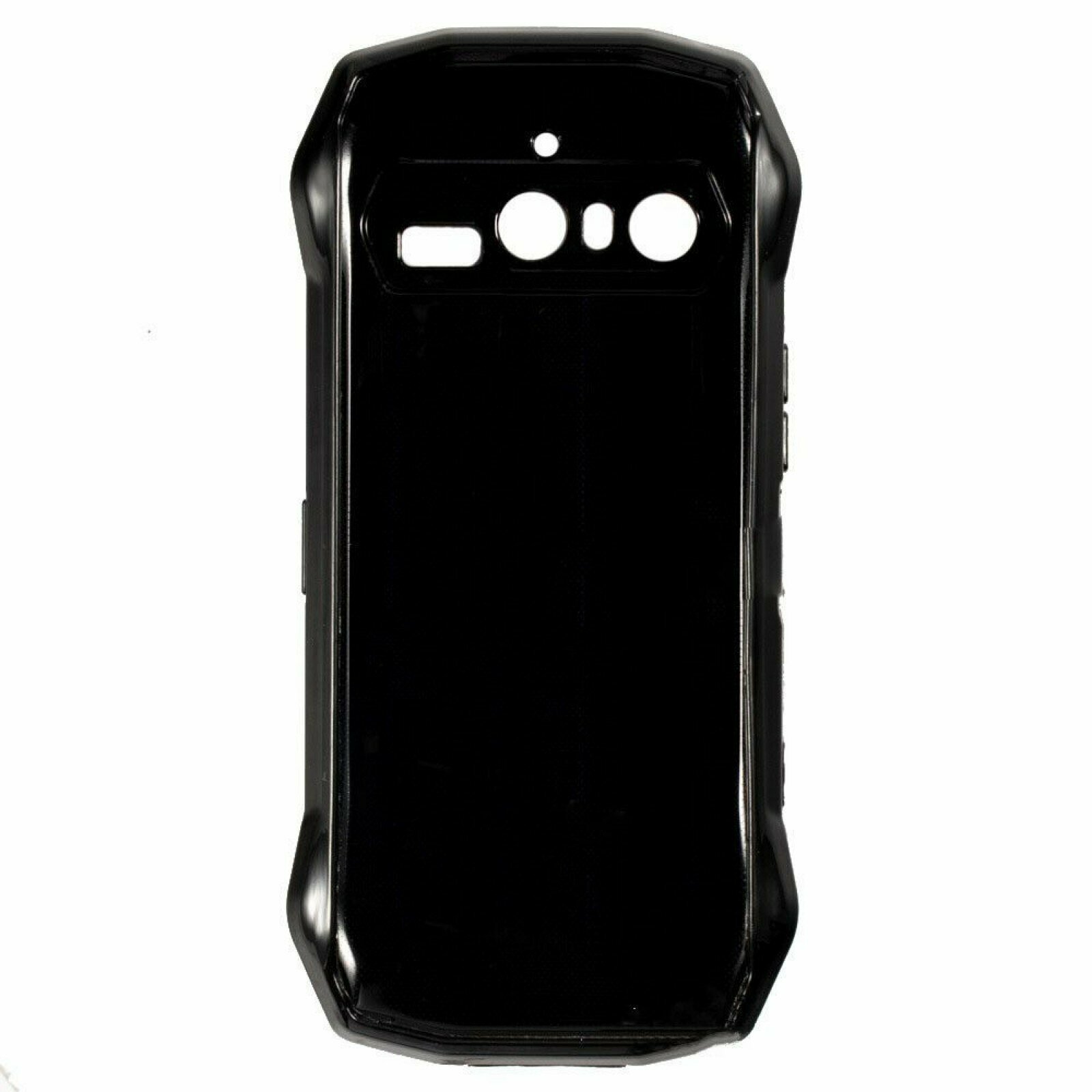 Мягкий чехол MyPads для смартфона Blackview N6000 черный прочный пластик защита от ударов