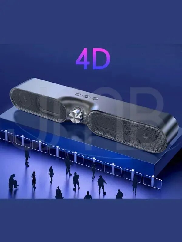 Саундбар Для Компьютера 4D Stereo Bluetooth Speaker Metal body for Music and Movies