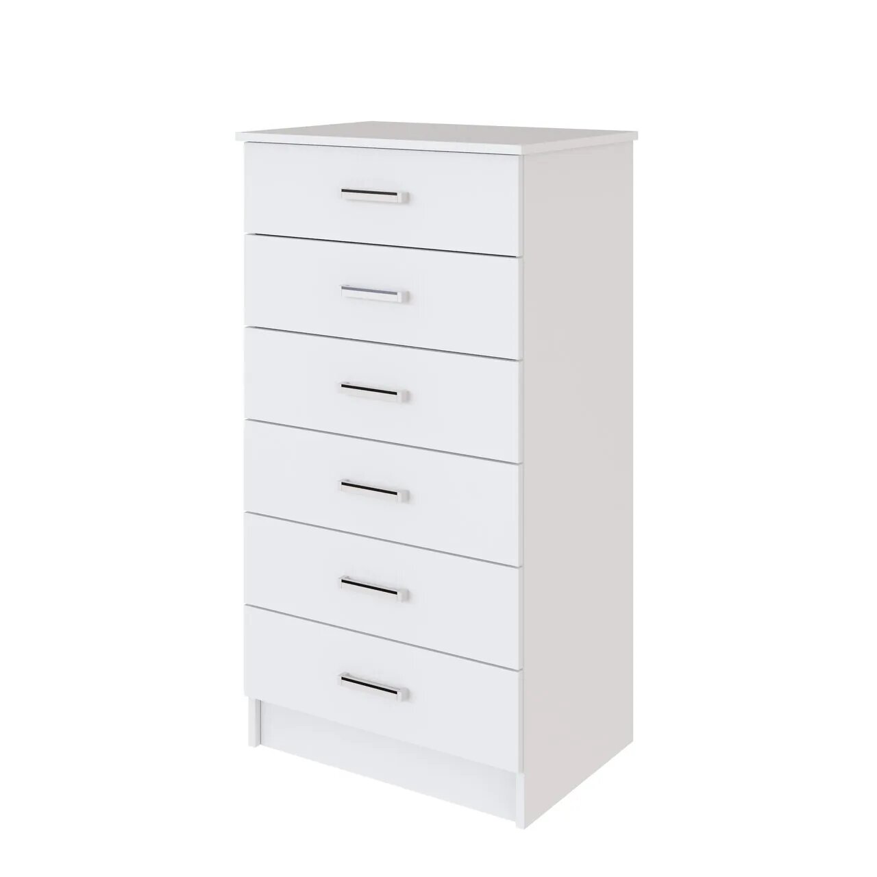 Комод «Катрин 4» роликовые направляющие, ЛДСП (Белый) 62х44х116