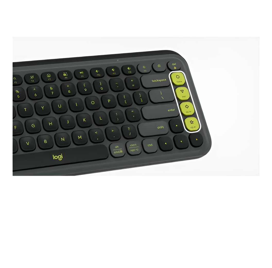 Беспроводной комплект Logitech POP Icons Keys/Combo, Bluetooth, черный, для трех устройств