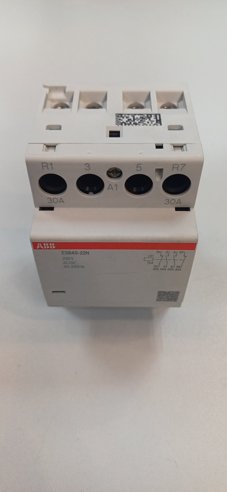 Контактор ESB40-22N-06 модульный (40А АС-1, 2НО+2НЗ), катушка 230В AC/DC | 1SAE341111R0622 ABB