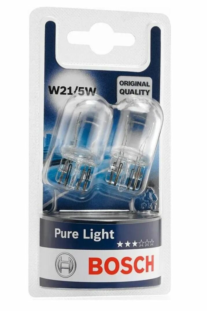BOSCH Лампа накаливания W21/5W 12V 21/5W Pure Light 1987301079