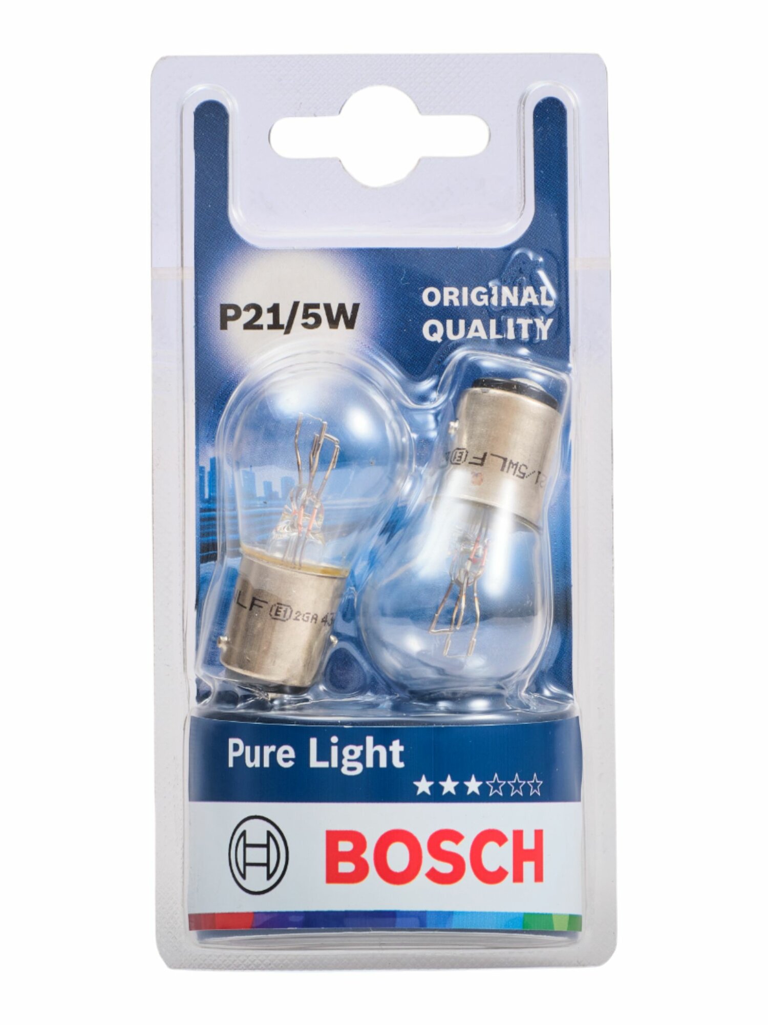 BOSCH Лампа накаливания Pure Light P21/5W арт. 1987301016