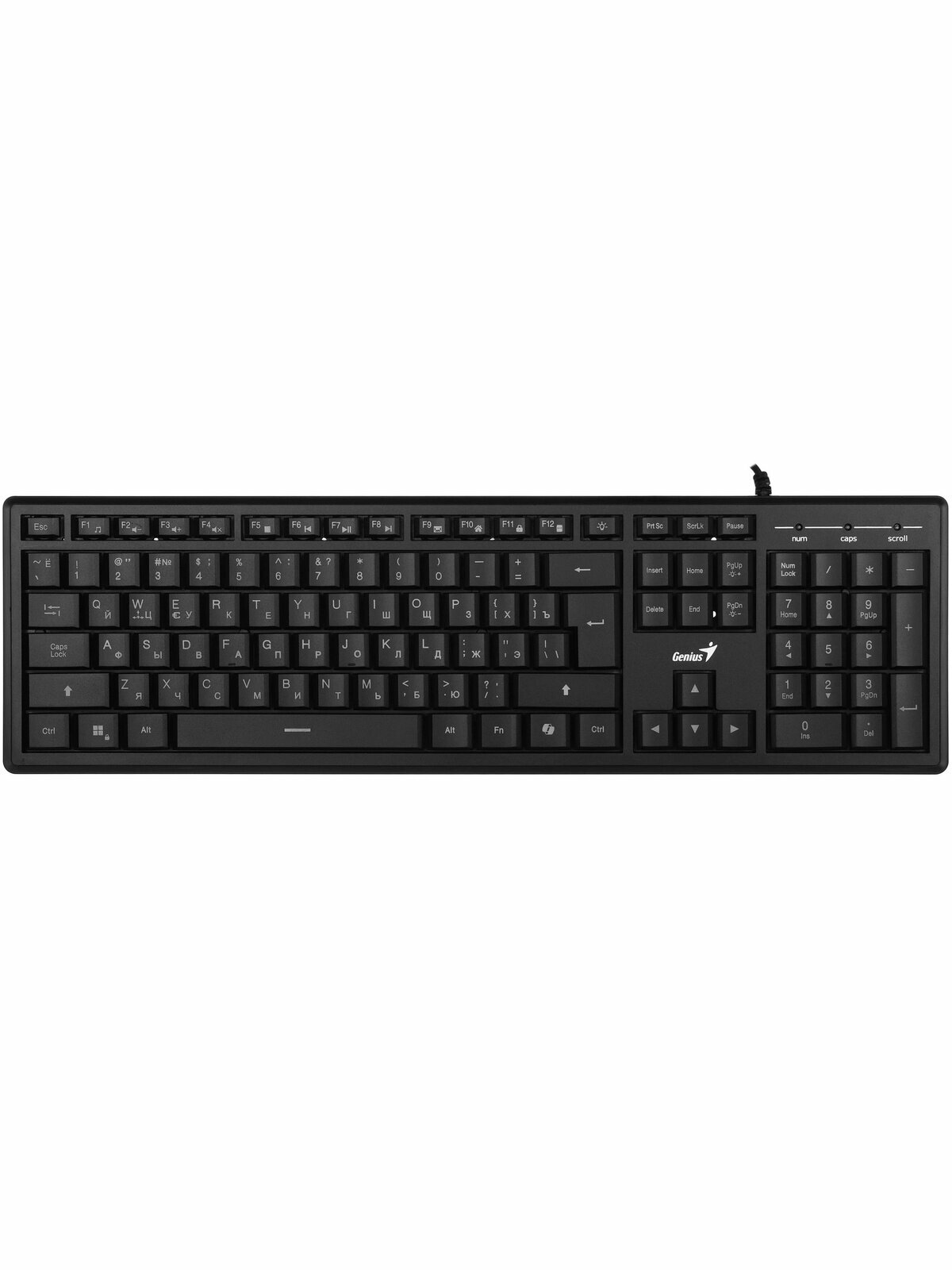 Клавиатура Genius SlimStar 820, {Черный, проводная, USB, 104 клавиши} [31310055402]