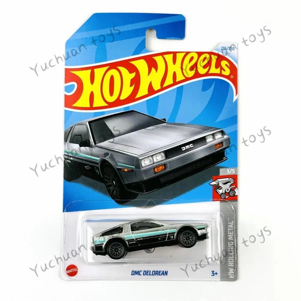 Ючуан Игрушки Hot Wheels DMC DELOREAN 2024N 2024-236 Игрушечная машинка
