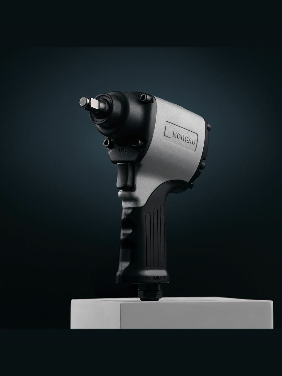 Ударный пневматический гайковерт NORGAU Industrial под квадрат 3/8", 258 Нм профессиональный