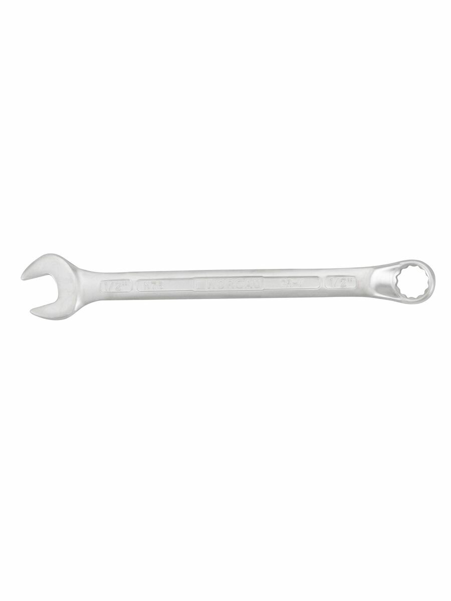 Ключ гаечный 1/2 NORGAU Industrial, HРM High precision machining 180 мм, рожковый и накидной профиль.