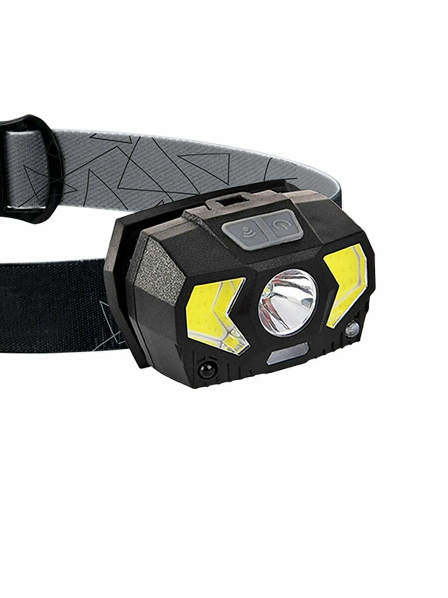 Фонарь налобный Космос 140 люм, от 3 батареек ААА, регулируемый ремешок