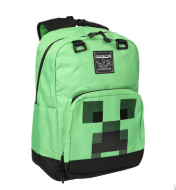 Новый рюкзак Minecraft Creeper с алмазным кирком - большой запас в наличии