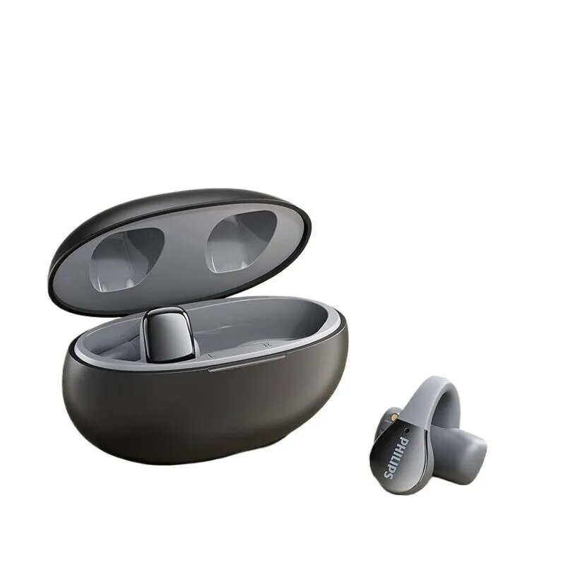 Philips Наушники беспроводные с микрофоном, USB Type-C, черно-серый
