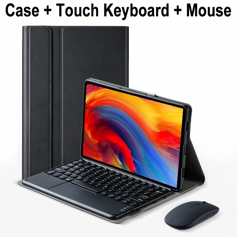 Чехол для Lenovo Tab P11/Plus 11 дюймов, съемный чехол для Xiaoxin Pad 11 2020 TB-J606F/L Pad Plus 2021 TB-J616F/L/J607F/L с русской сенсорной клавиатурой и мышью