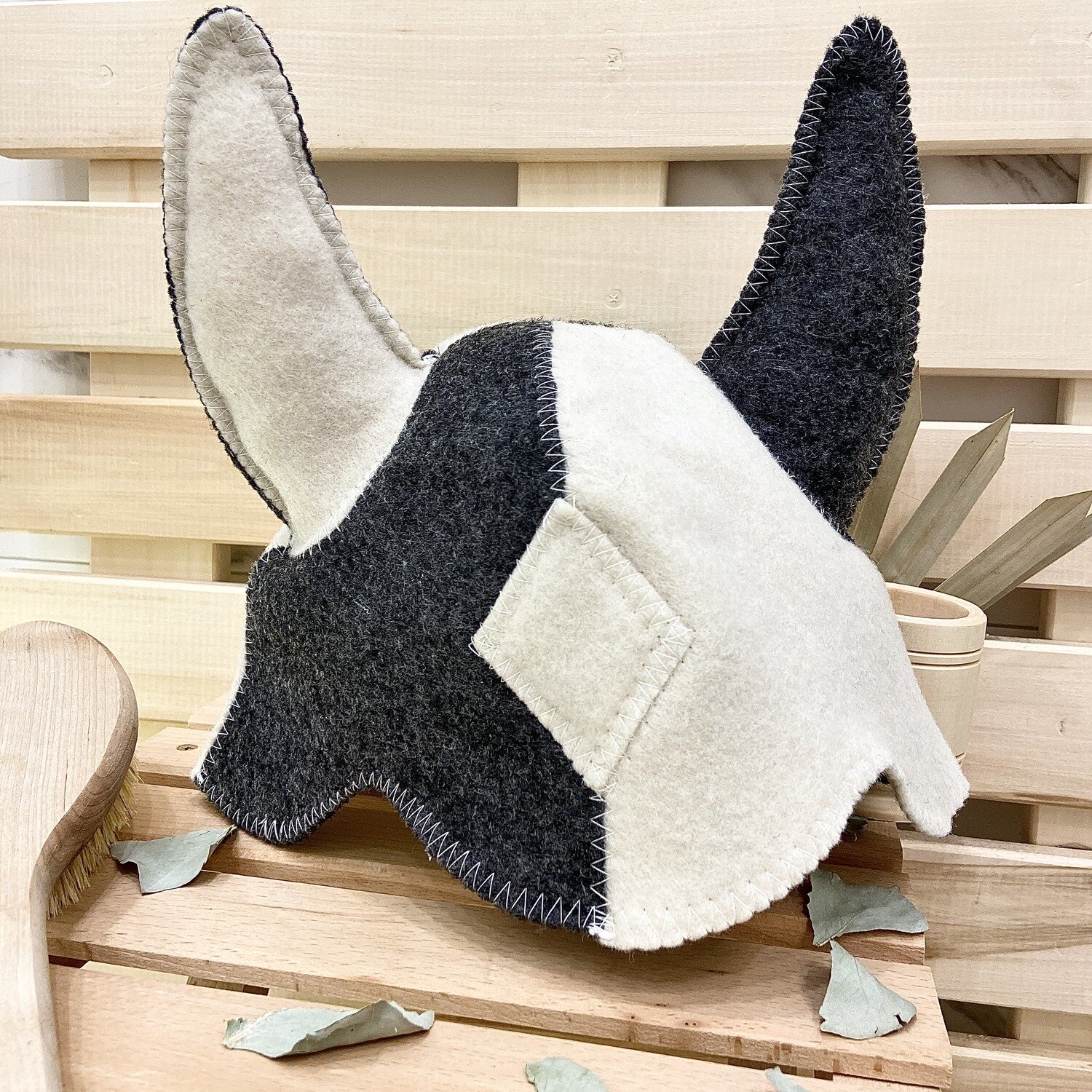 Банная шапка Банные Секреты "Викинг", комбинированная, 30% шерсть, 70% полиэфир