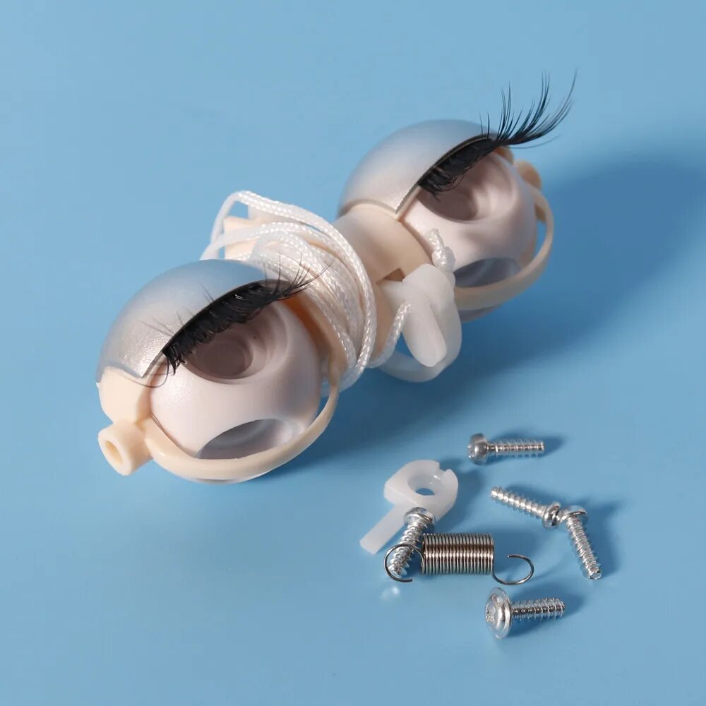Механизм глаз для куклы Blyth 1/6, silver sleepy eyes