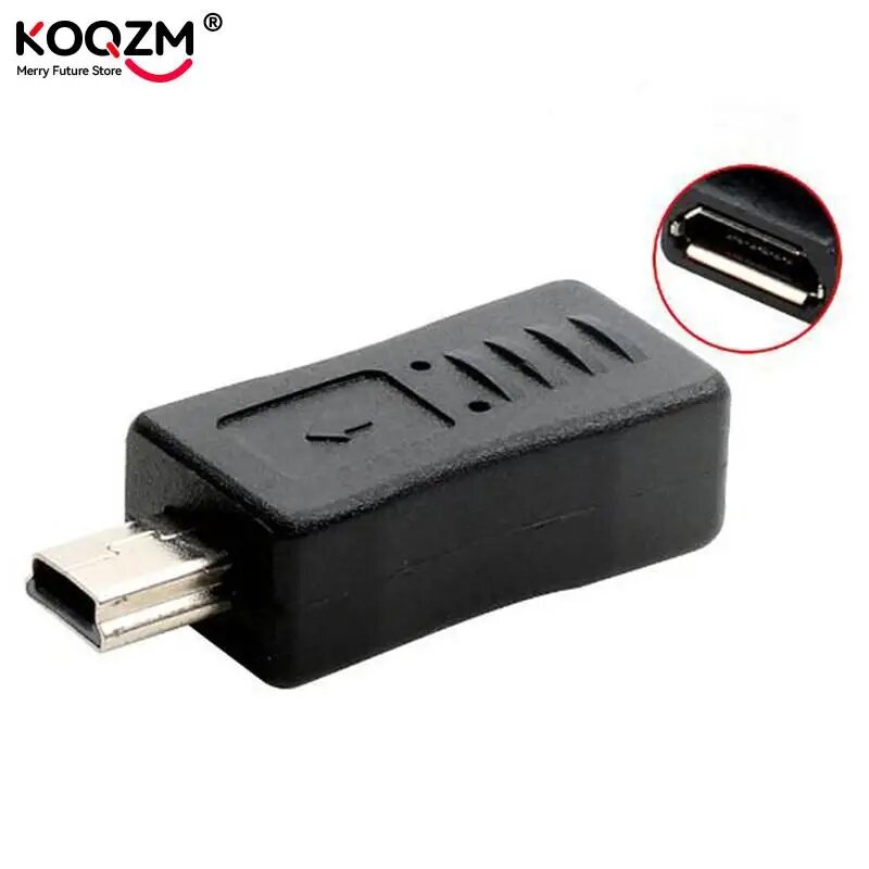 Переходник с Micro USB «Мама» на Mini USB «папа», 1 шт.