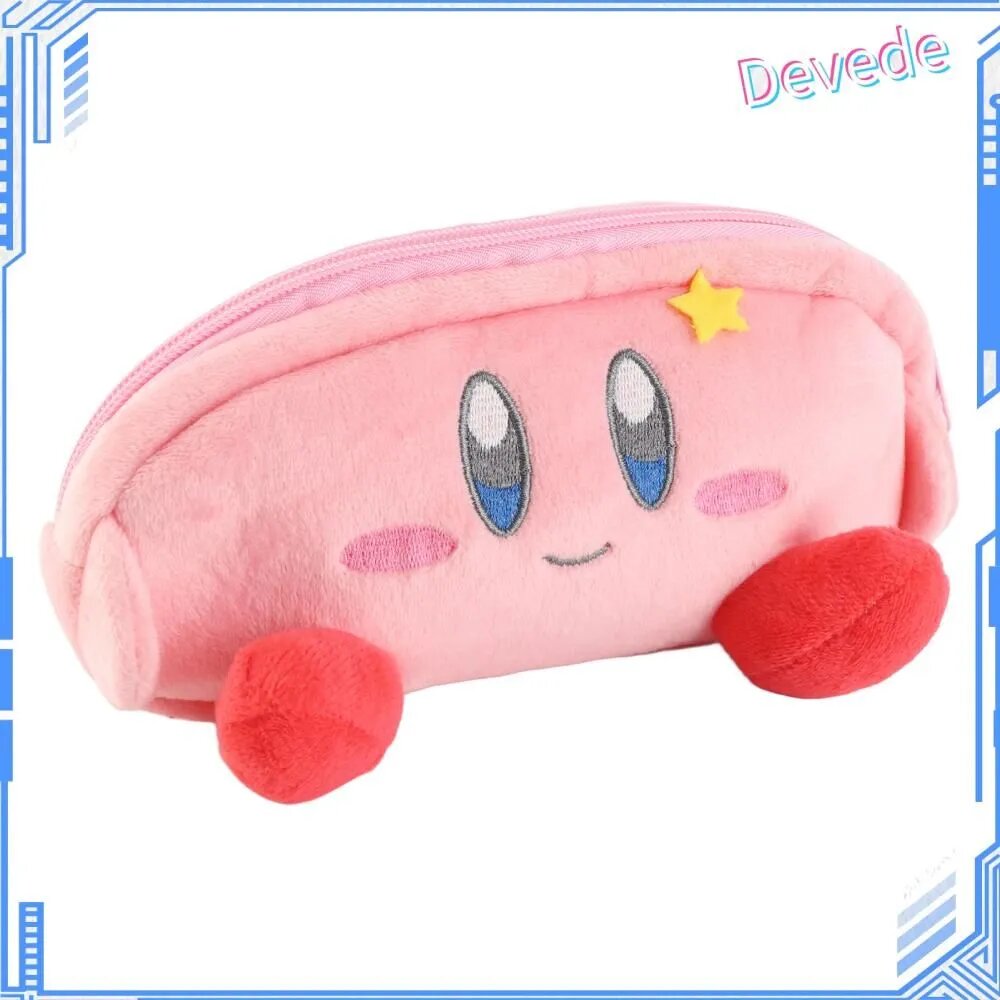 Мягкий чехол для ручки Kirby Kawaii, розовая сумка для карандашей, пенал для учеников, подарок для девочек — фото 1
