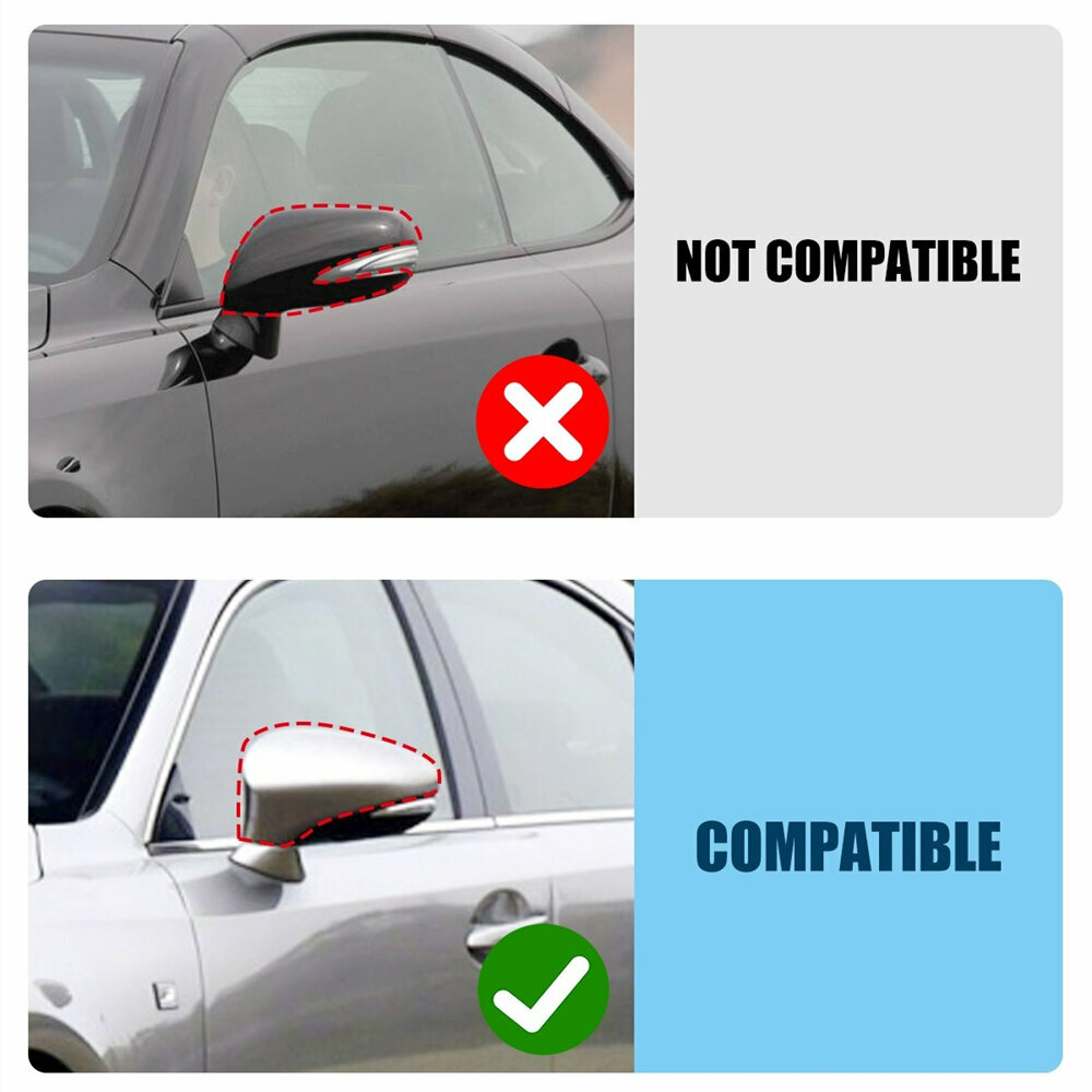 M Horn Glossy Black Mirror Cover Caps For Lexus IS RC 200 300 350 450 2014-2020