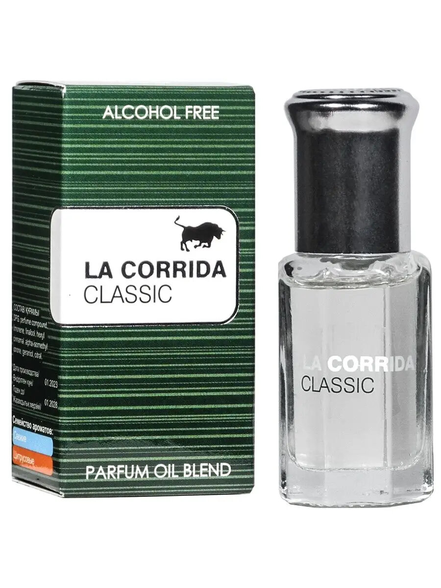 Масло парфюмированное Kiss Me 77 La Corrida CLASSIC 6ml (аромат Essential) для мужчин