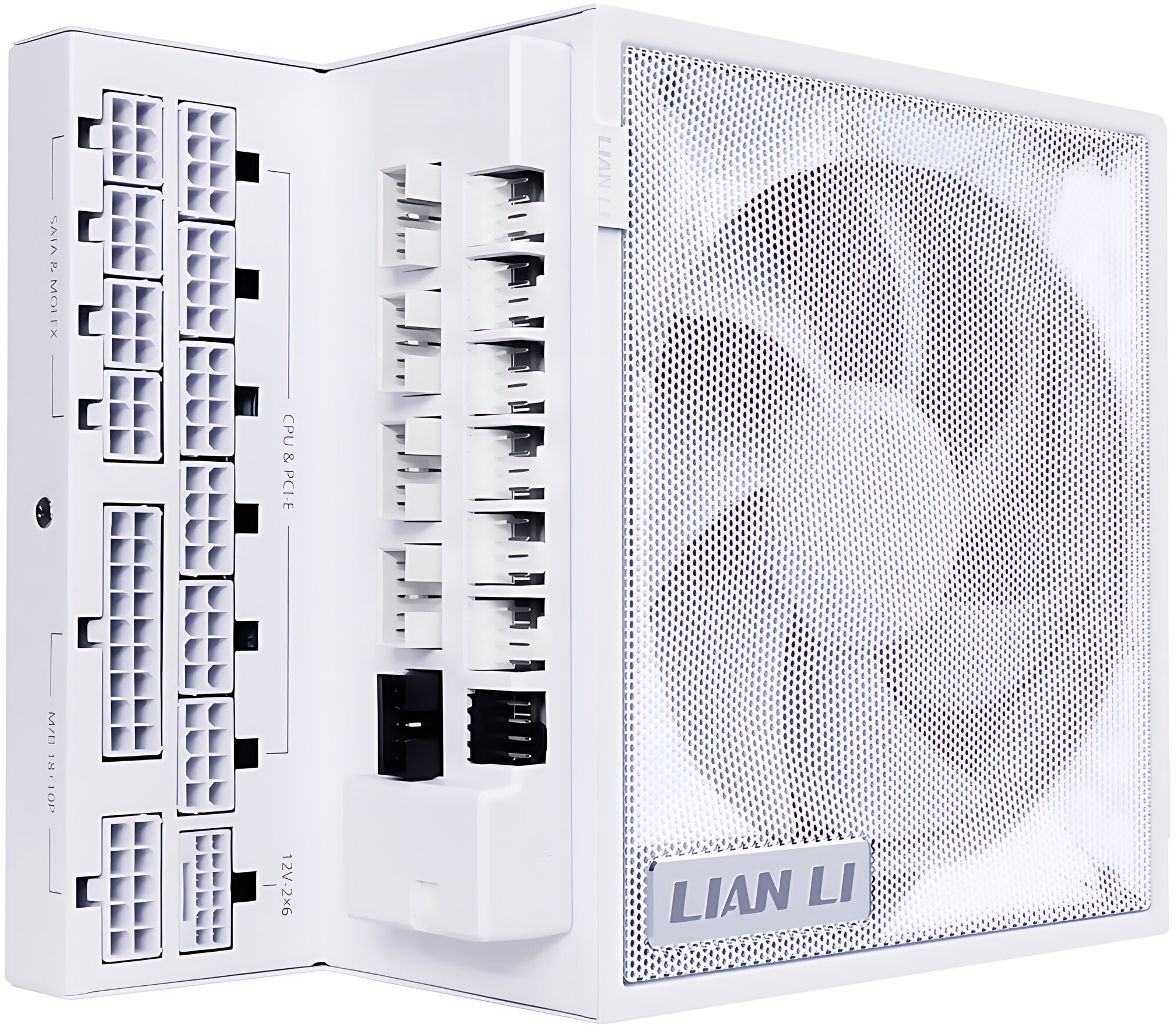 Блок питания Lian Li 1000W EG1000G White, модульный, 16 Pin PCIe 5.1, USB HUB, 80 PLUS Gold (G9P.EG1000G.WH00.RU)