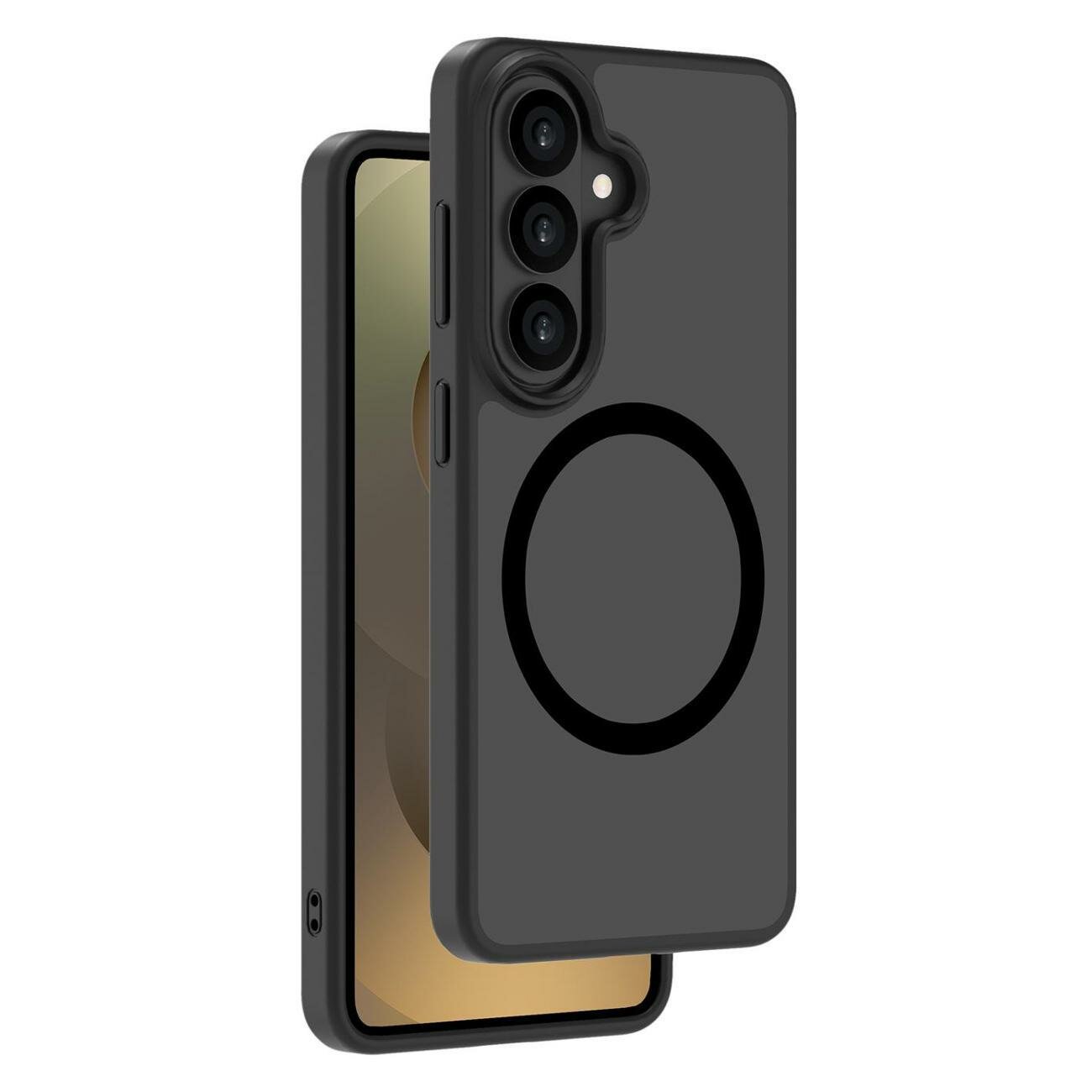 Чехол Deppa Silk Frost MagSafe для Samsung S26 черный матовый