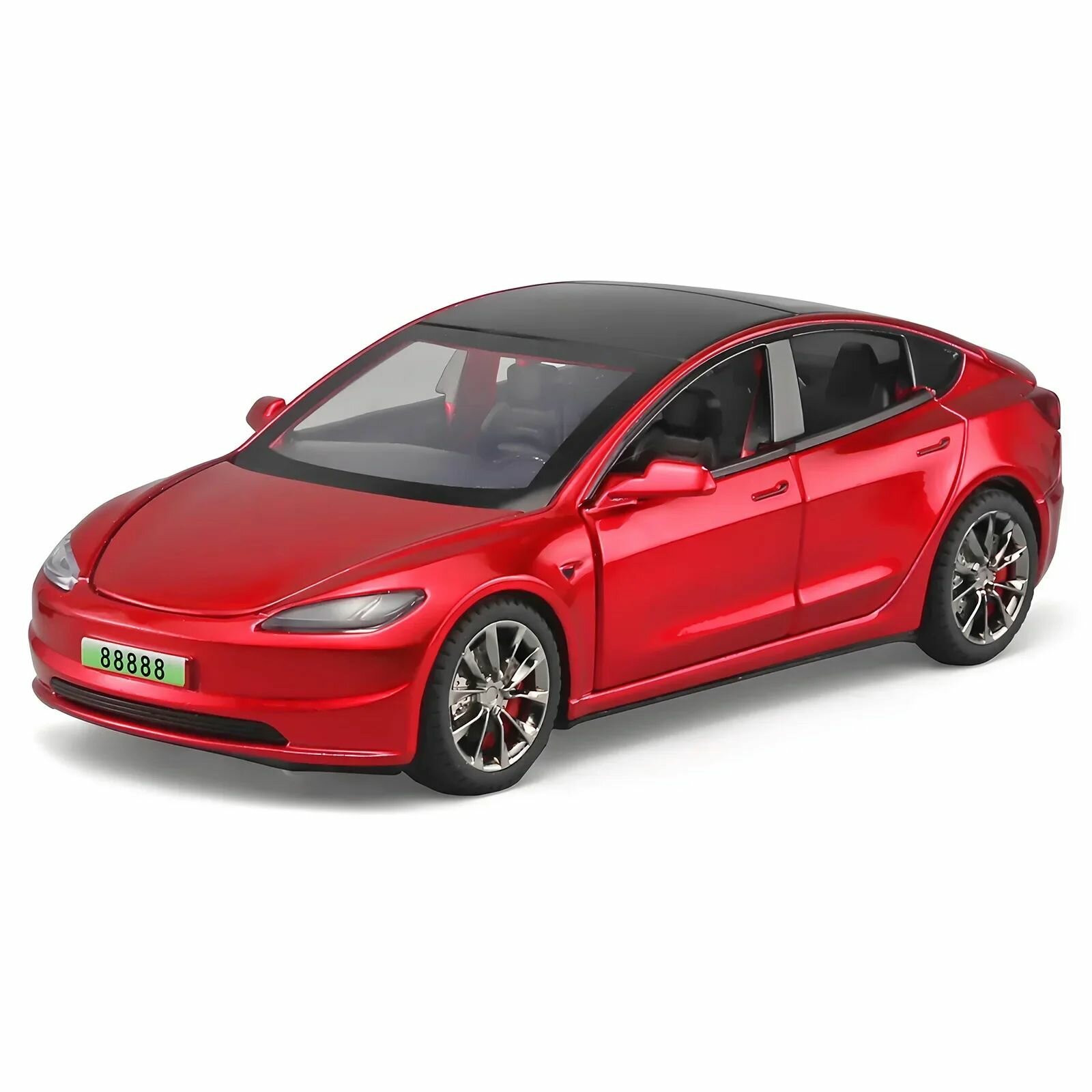 1:32 Tesla Model 3 Декоративная игрушковая машина из сплава (симулированная): воспроизводит классические модели автомобилей, комплексно