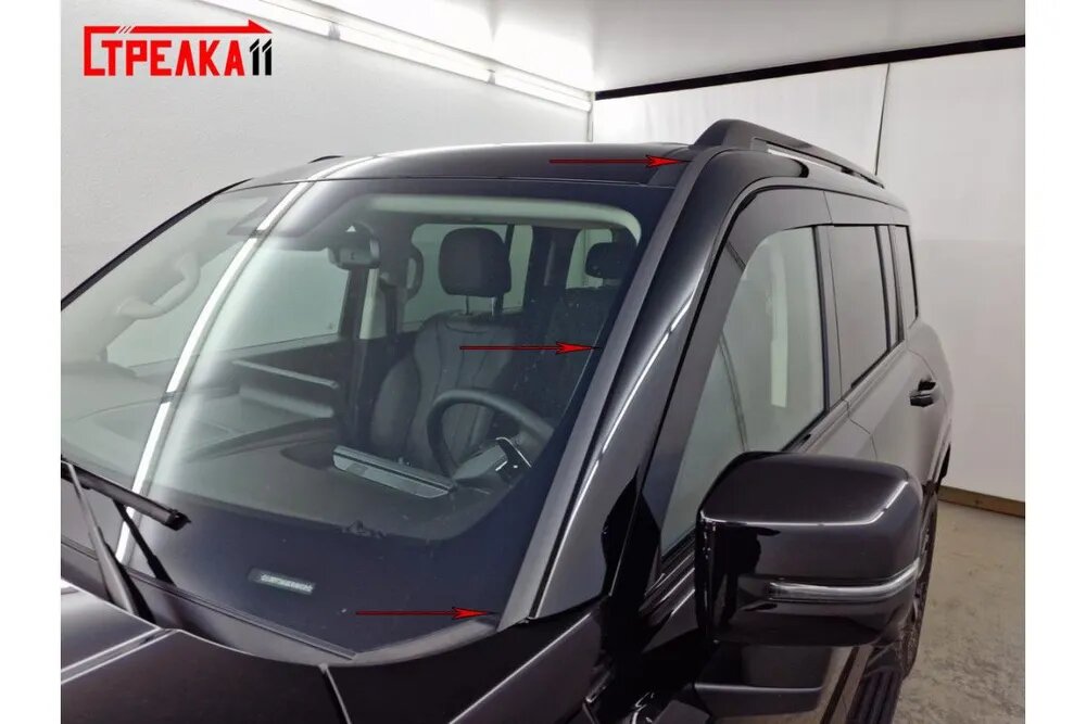 HAVAL H9 2024-н. в. Водосток (дефлектор) лобового стекла, акрил