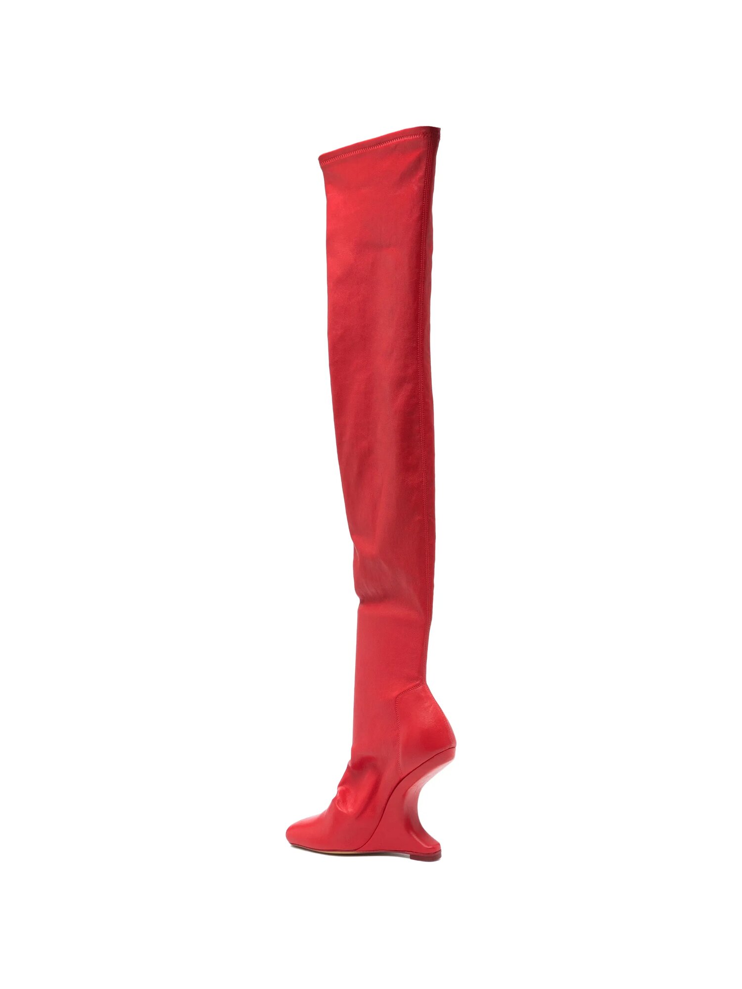 Ботинки Rick Owens Lilies Over-the-knee boots, размер 39, red — фото 1