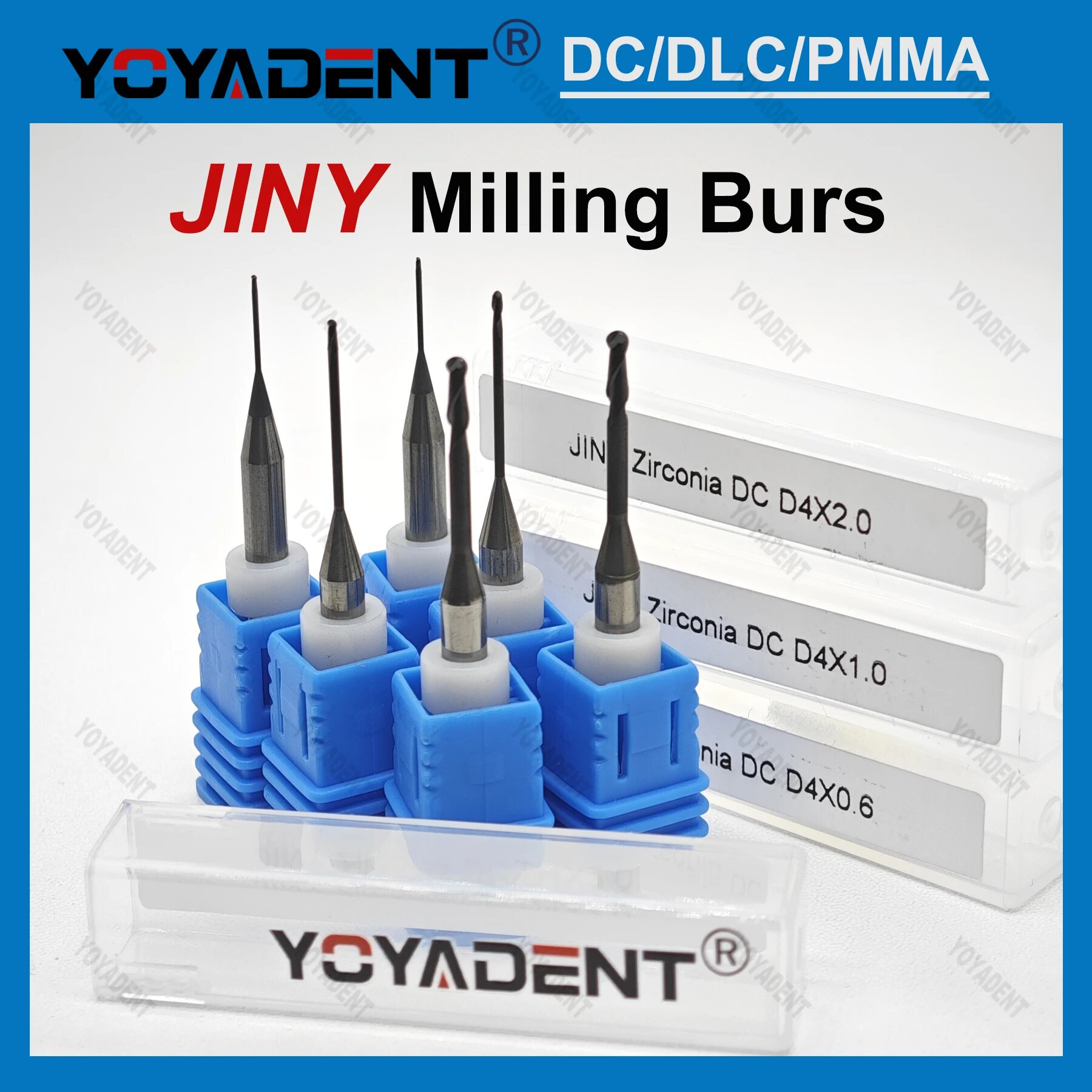 Стоматологические боры YOYADENT JINY DC D4x0.6mm L45
