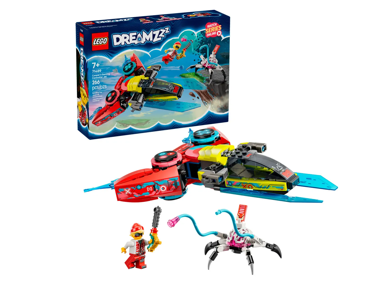 Конструктор LEGO DREAMZzz 71489 Игровой реактивный самолёт-контроллер Купера, 226 дет.