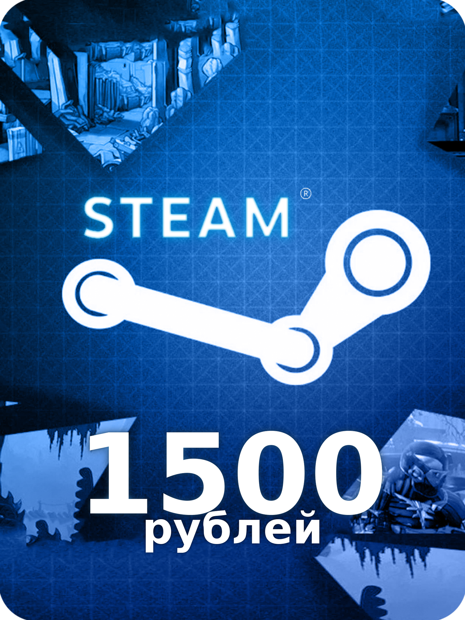 Пополнение Steam 1500 рублей | Россия | Код погашения, пополнение баланса | Steam Gift Card RUB