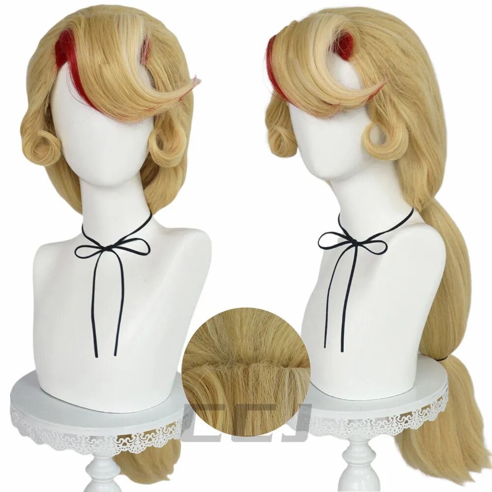 Парик Charlie Morningstar желтого цвета для косплея из искусственных волос, длинные прямые волосы