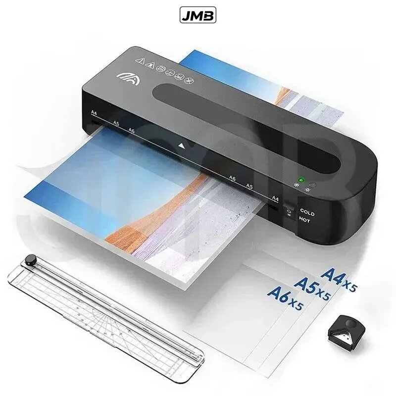 Ламинатор формата A4, черный, поддерживает ламинирование разных размеров, с функциями быстрого предварительного нагрева и интеллектуального контроля температуры