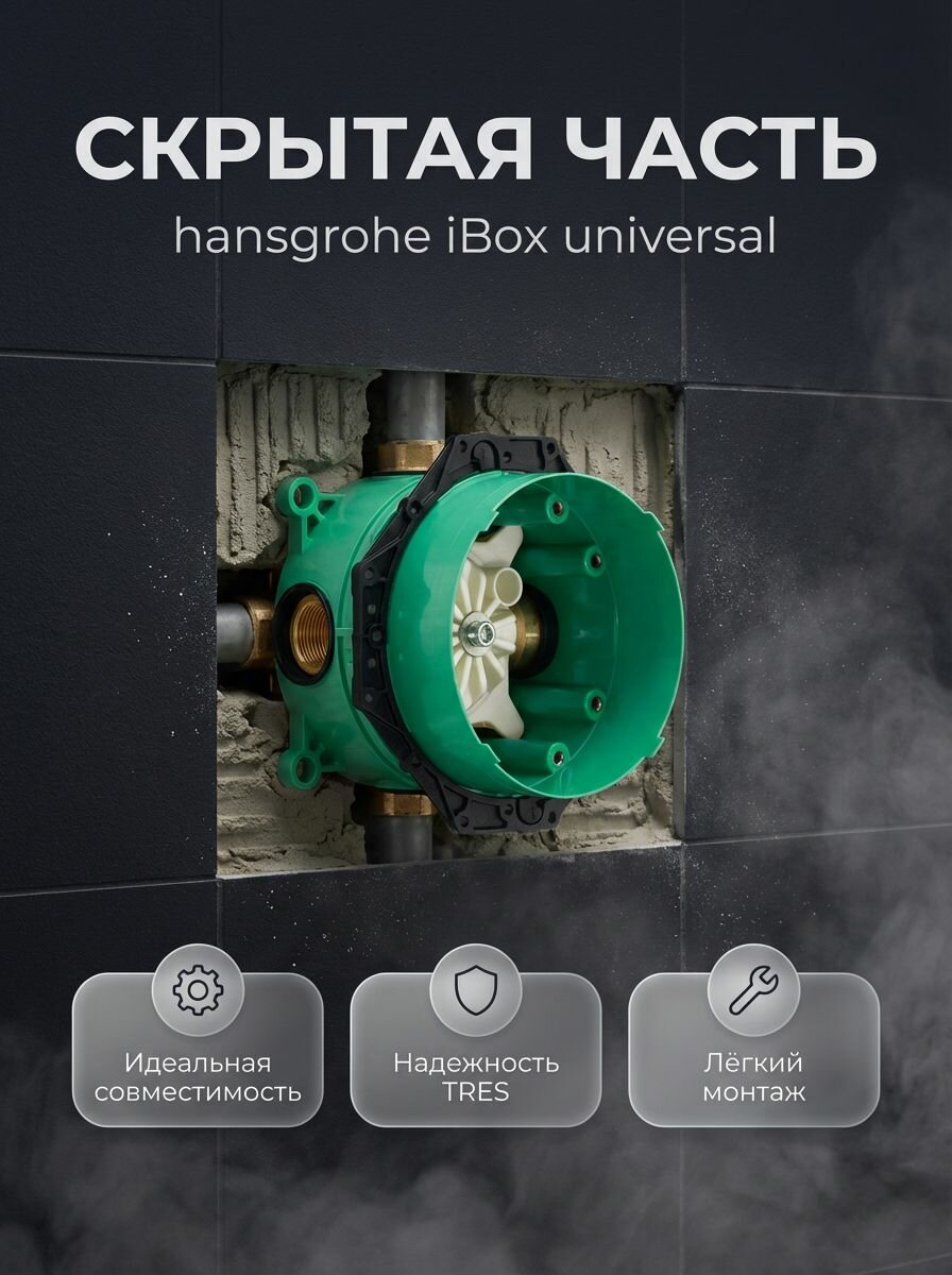 Скрытая часть hansgrohe iBox universal 01800180