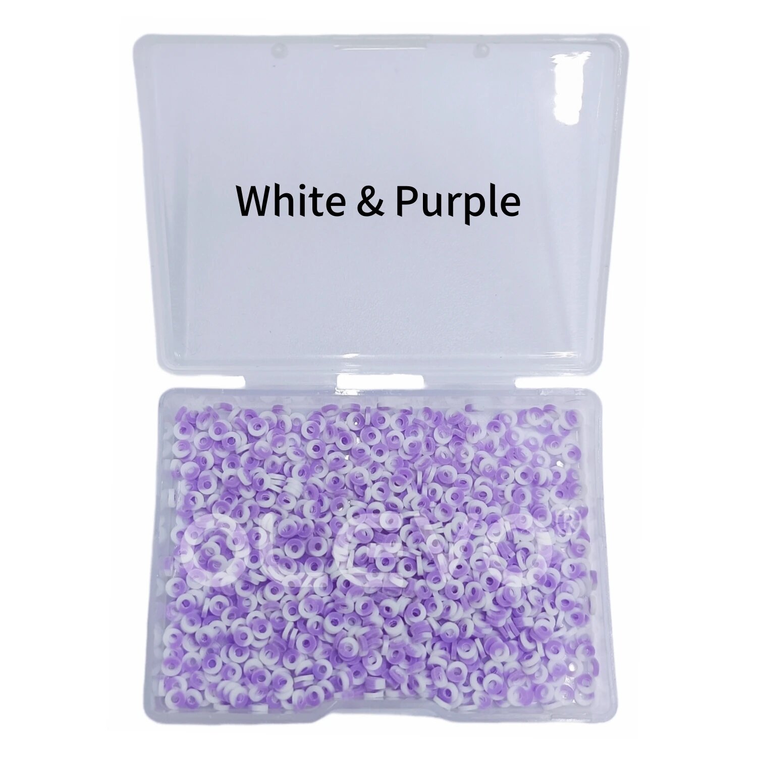 Эластичные лигатуры Olevo White & Purple, Color 6, 1040 шт.