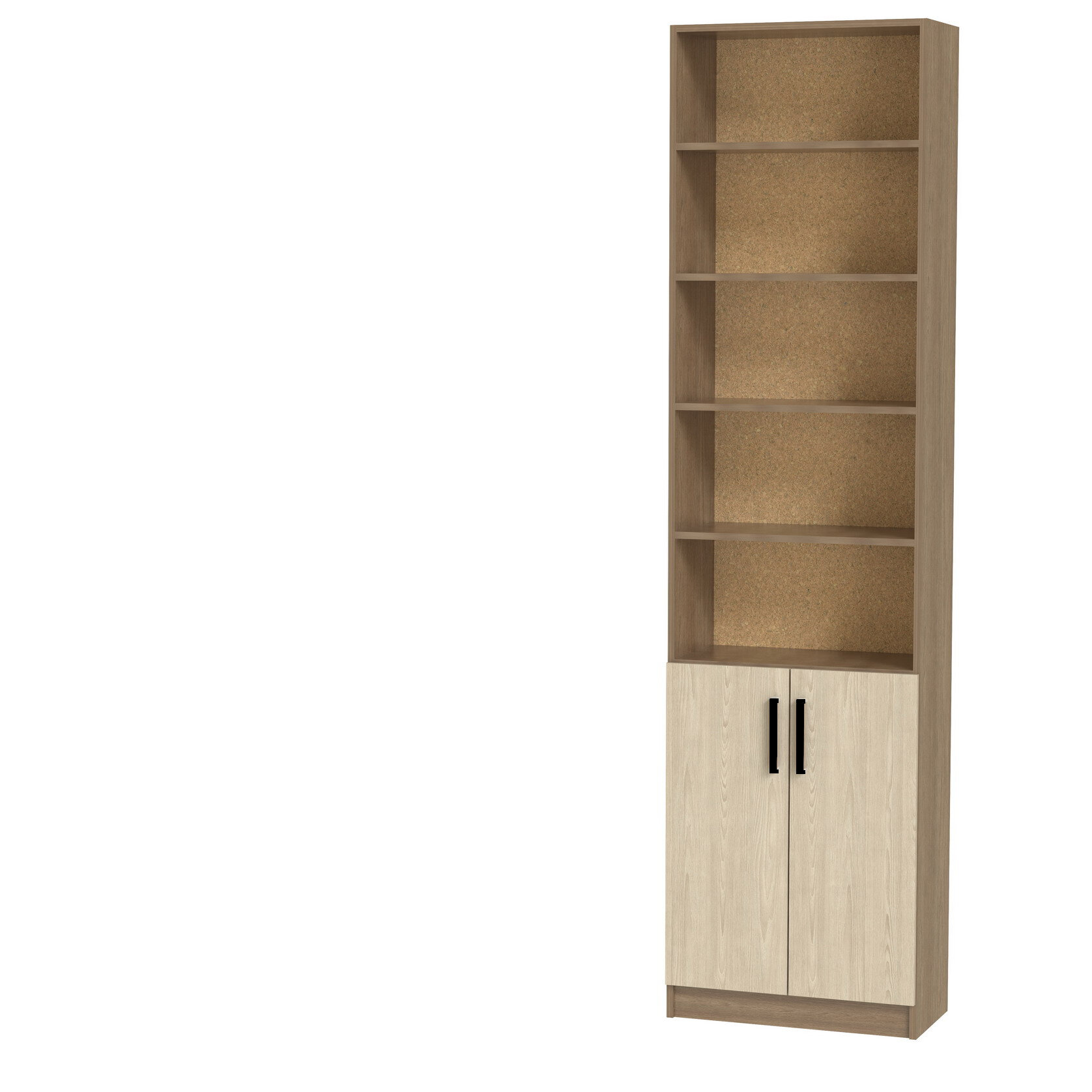 Шкаф-пенал для одежды Феникс М-18 60/210/32 Шимо темный/Шимо светлый