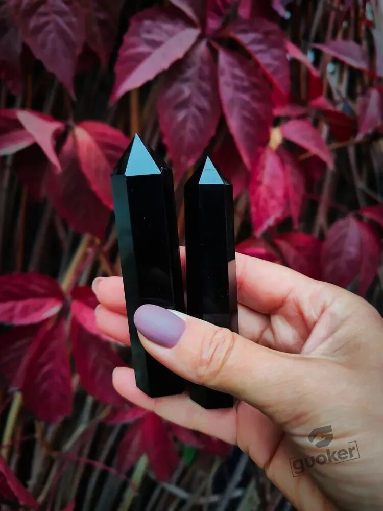 Кристалл Морион 7-8 см Алтарный камень Оберег Генератор из натурального камня