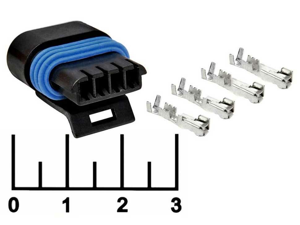 Разъем 4pin штекер 1.5мм DJ7041Y-1.5-21