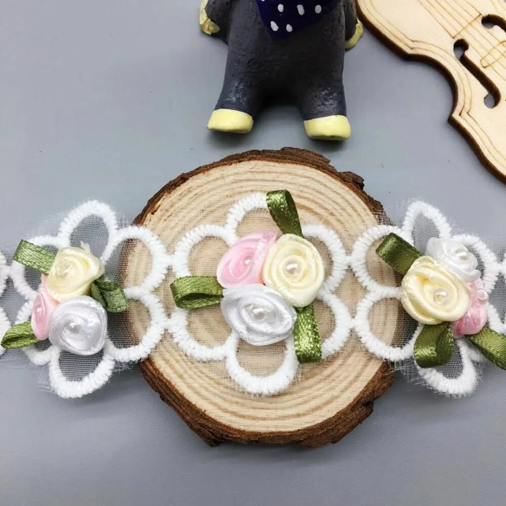 Хлопковые цветочные аппликации GXINUG 30pcs