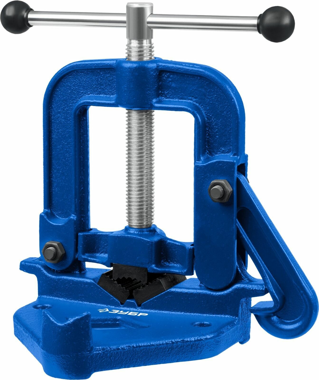Тиски откидные ЗУБР 3.5, трубные, Профессионал, зажимной механизм, для трубных работ