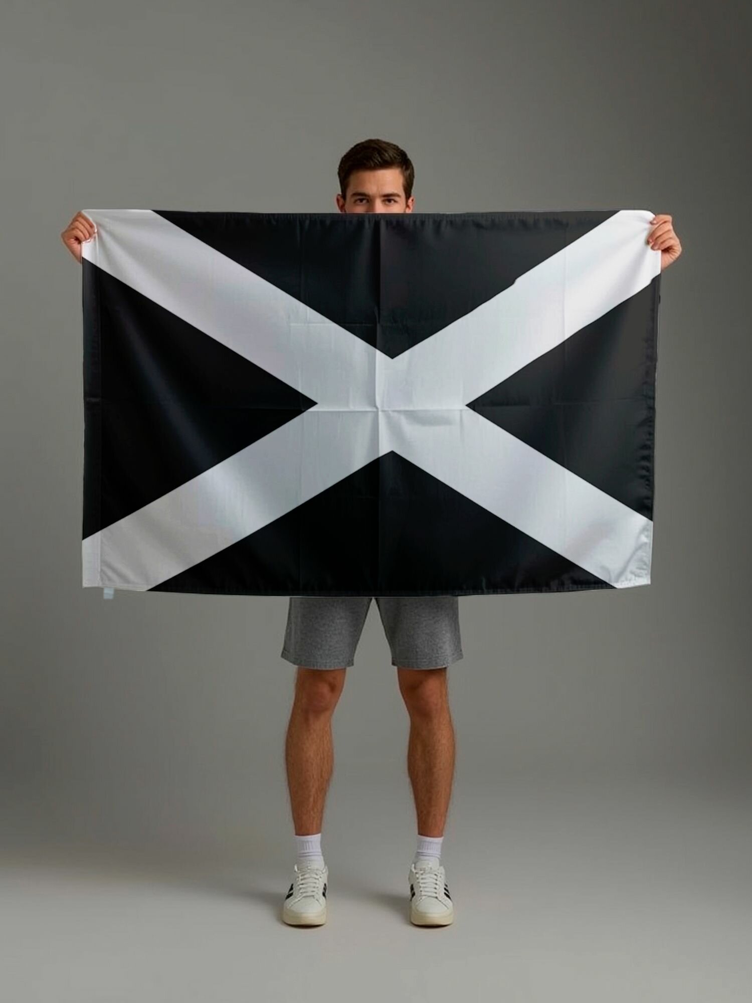 Флаг двухсторонний марковских частей, 90х135 см на блэкауте