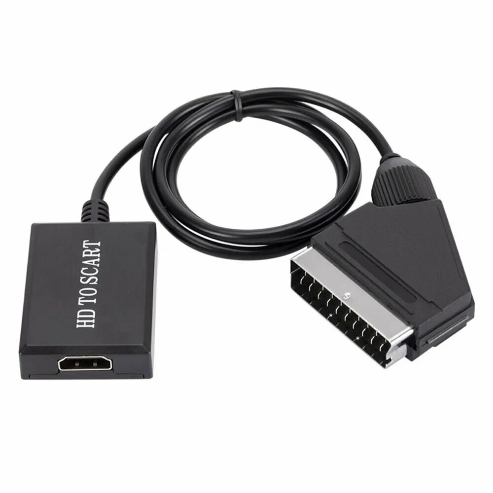 Адаптер HDMI на SCART с поддержкой высокого разрешения и переключением телесистем