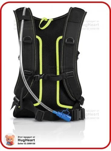 Рюкзак Acerbis H20 DRINK Black/Yellow с гидропаком, для велоспорта, 10 л — фото 1